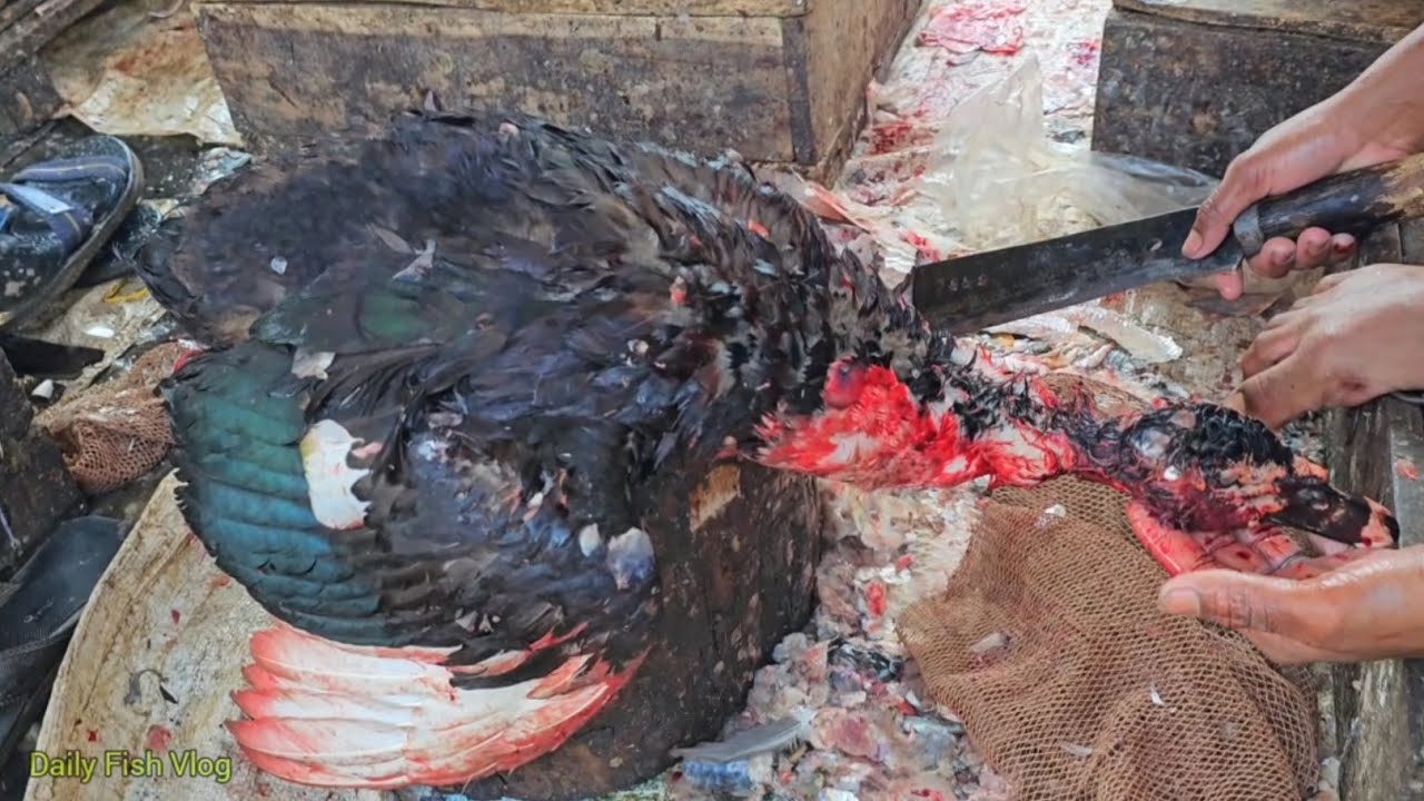 Super Fast China Duck Cutting Skills || How To Cut China Duck ...