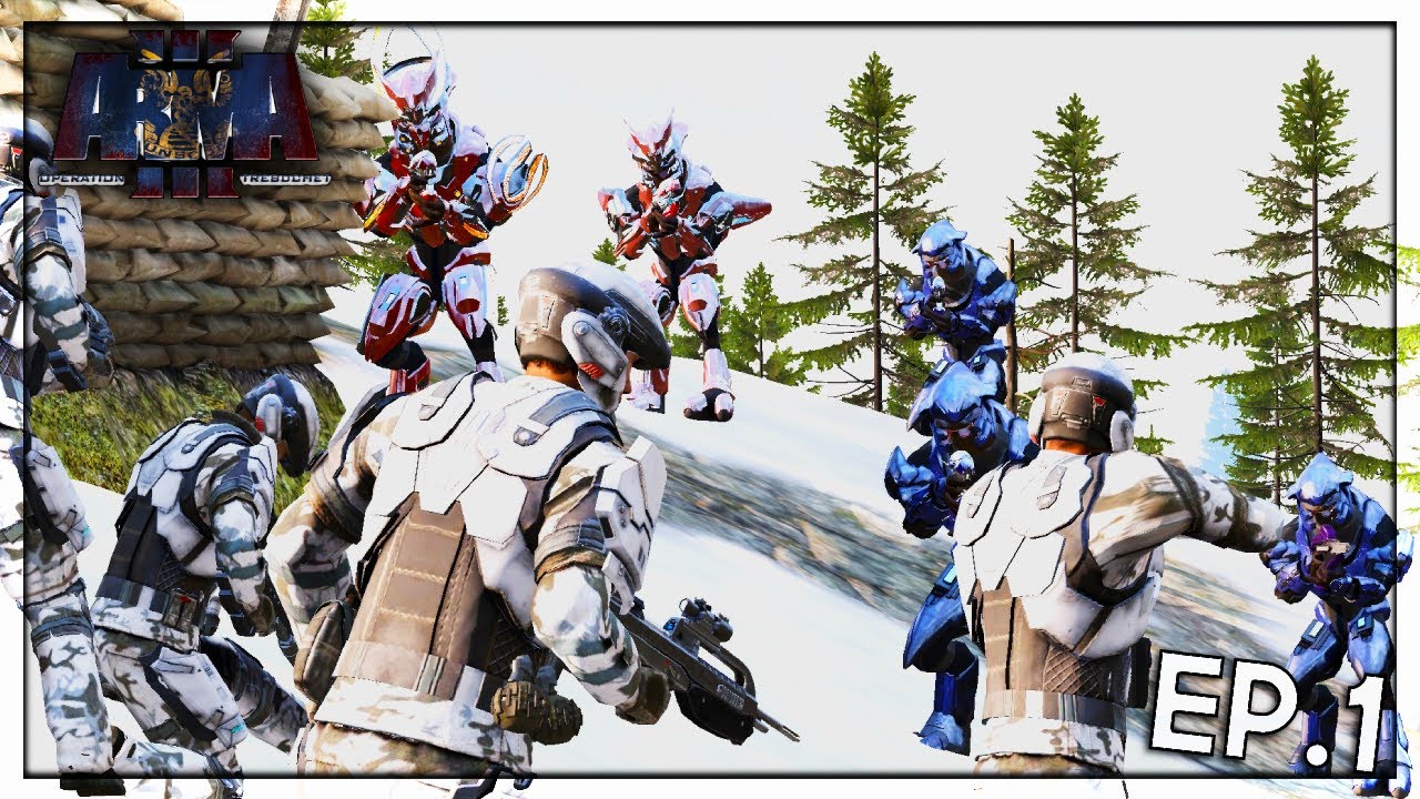 Covenant strike team attack a UNSC FOB - ArmA 3 Human-Covenant War ...