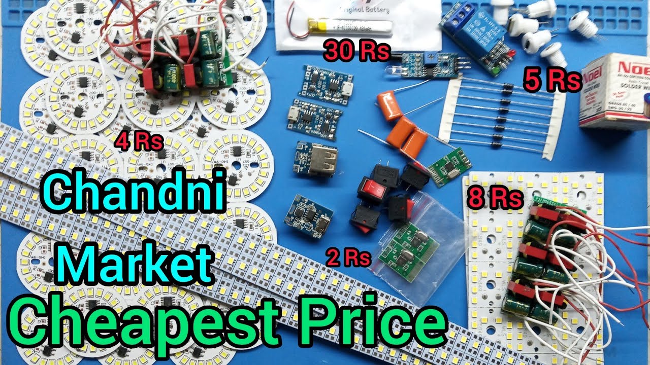 Electronics Components Price || Chandni Market || Basic Electronic ...