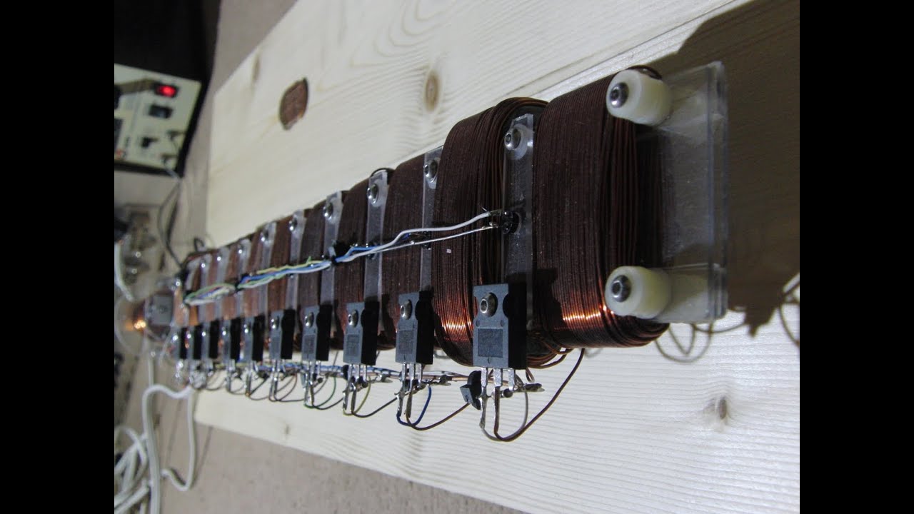 MK2.1 Coil Gun - 10-Stage, Fully Automatic - YouTube