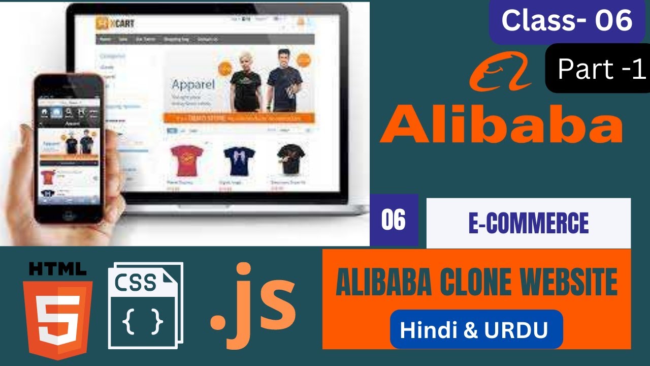 How to Create Alibaba Clone E-Commerce Website Class 06 | Front-end ...