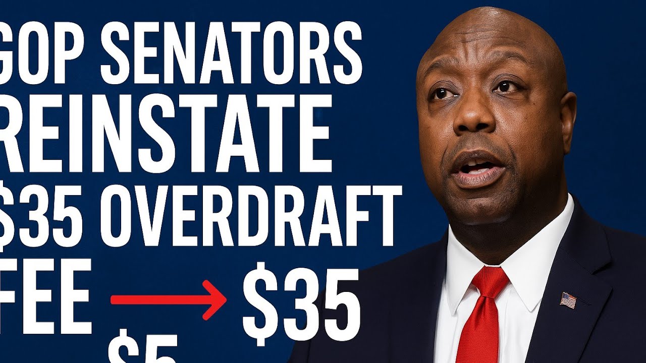 Tim Scott Says Raising OVERDRAFT FEES From $5 to $35 is Helpful to ...