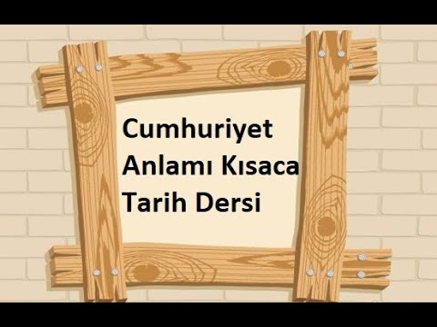 Cumhuriyet Ne Demek Kısa