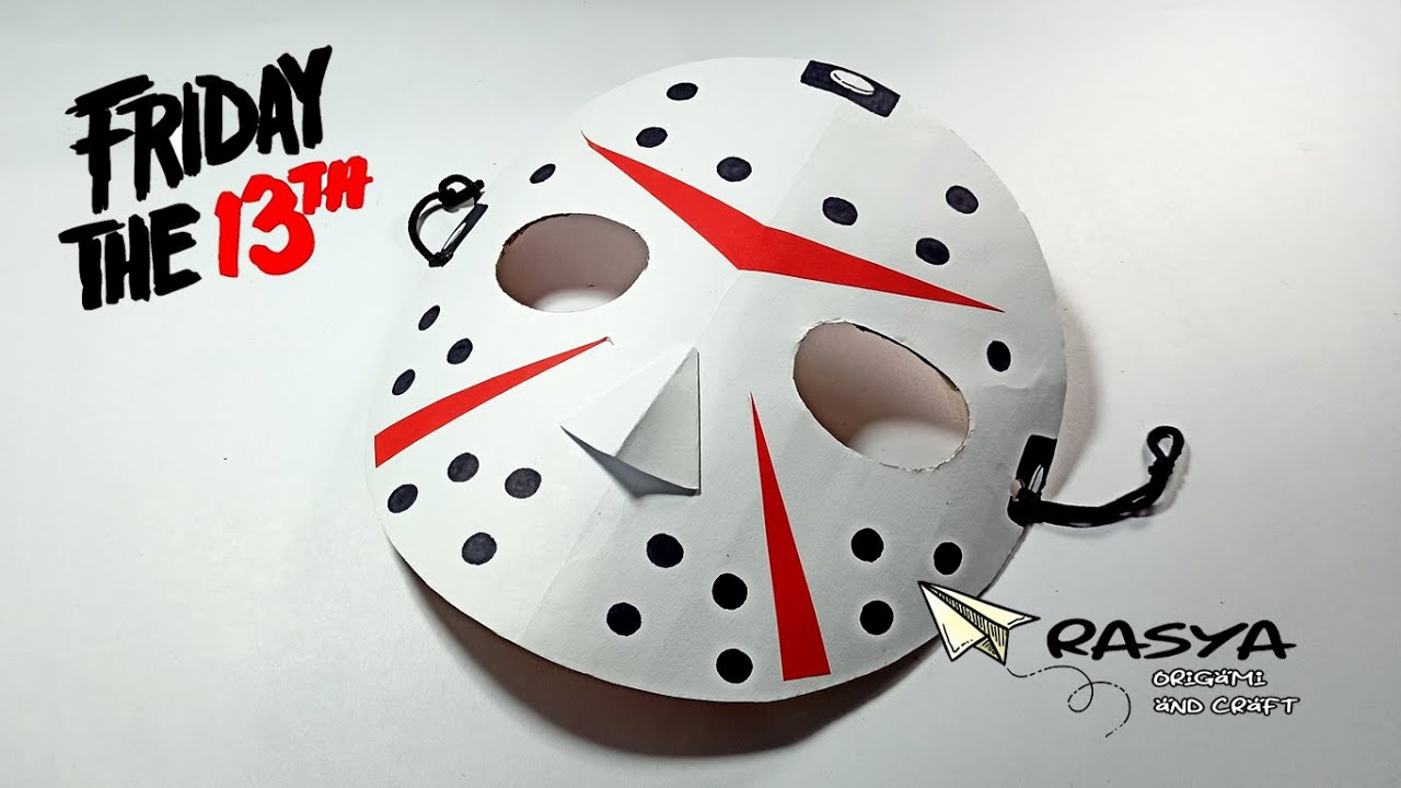 How to make Jason Mask 2D from paper - YouTube