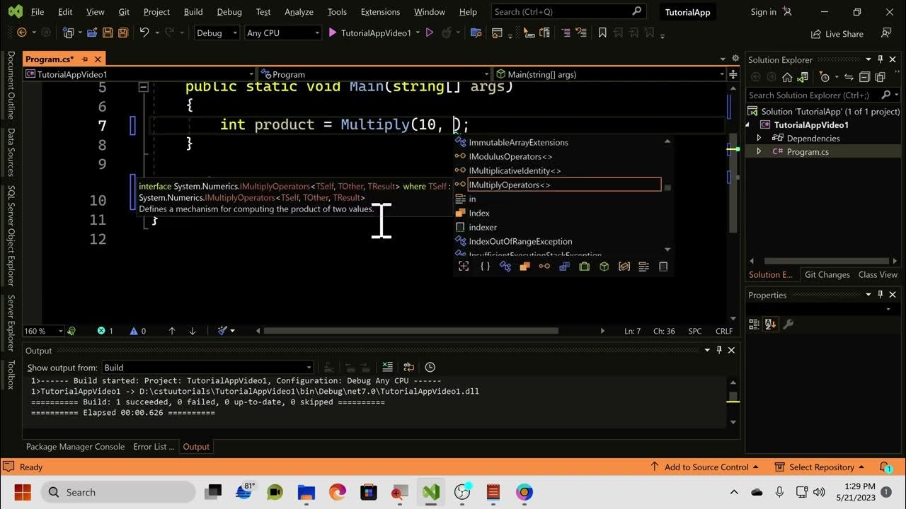C# - 26 - Expression bodied Methods - YouTube