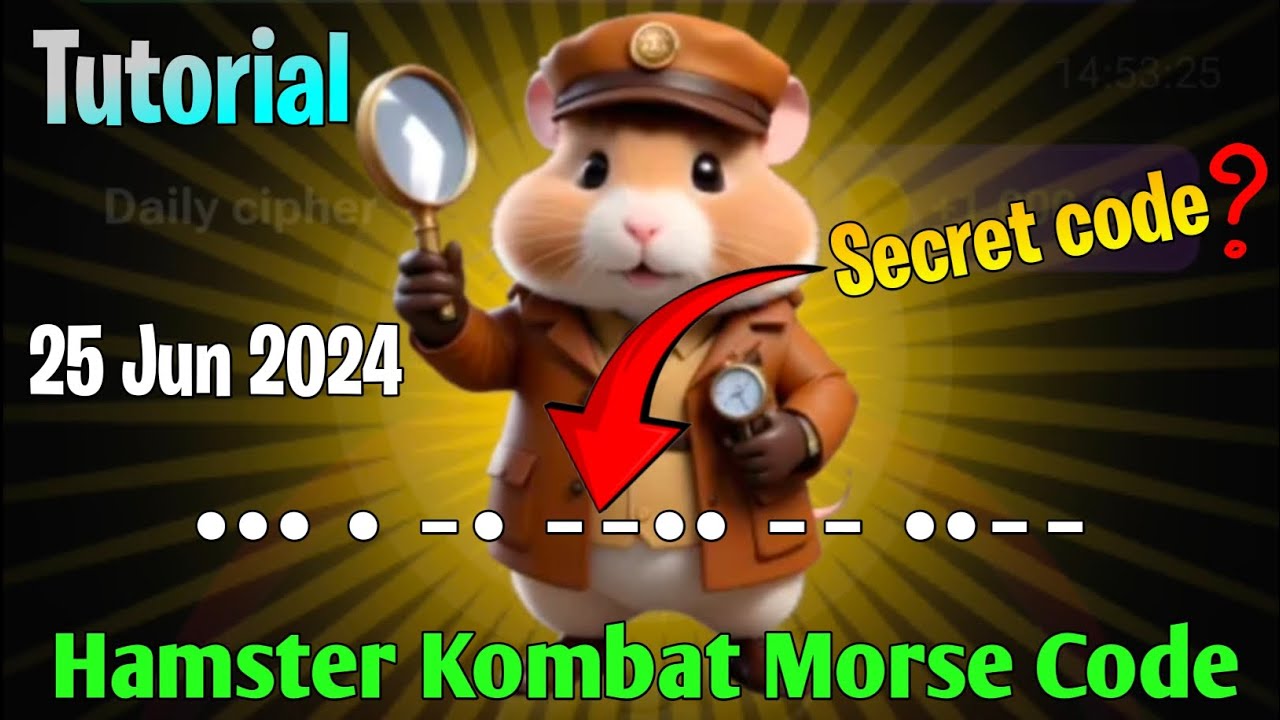 25 Jun 2024 MORSE CODE HAMSTER|| KOMBAT DAILY CIPHER SECRET CODE TODAY🤑 ...