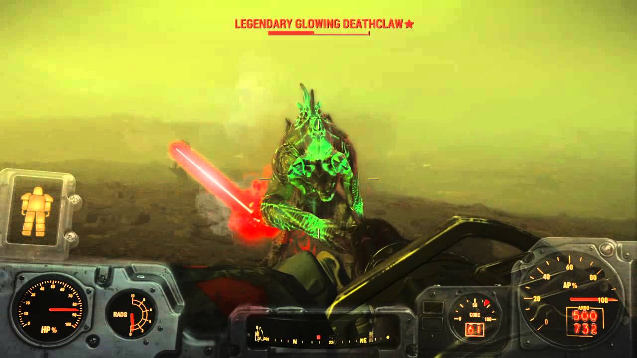Fallout 4 legendary glowing deathclaw - YouTube