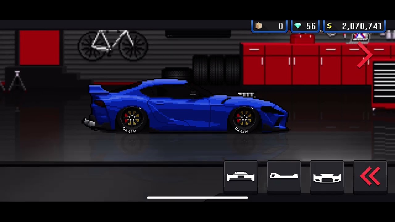 Pixel Car Racer Toyota supra - YouTube