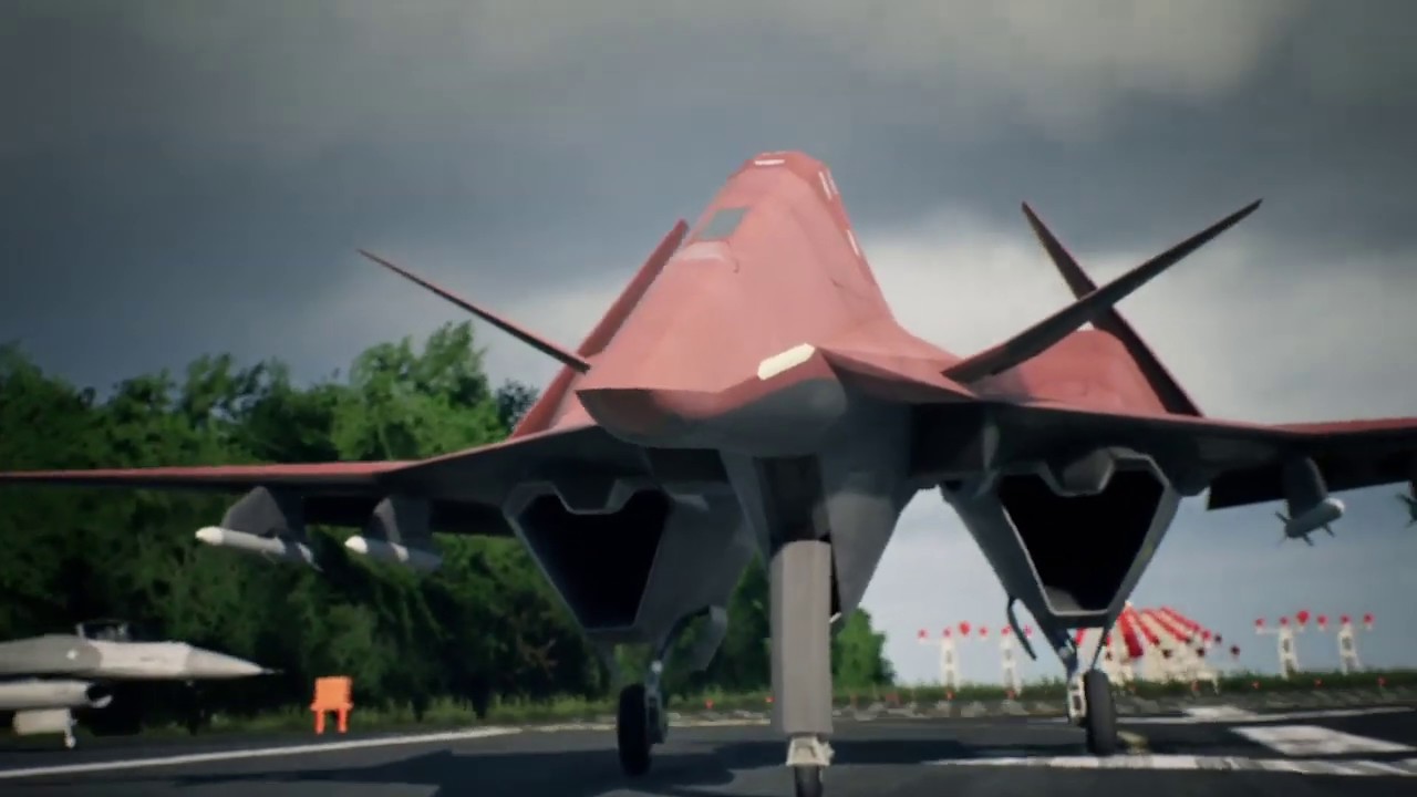 ACE COMBAT 7 All Squadron Intro (ADF-01 Falken)+Cockpit view - YouTube