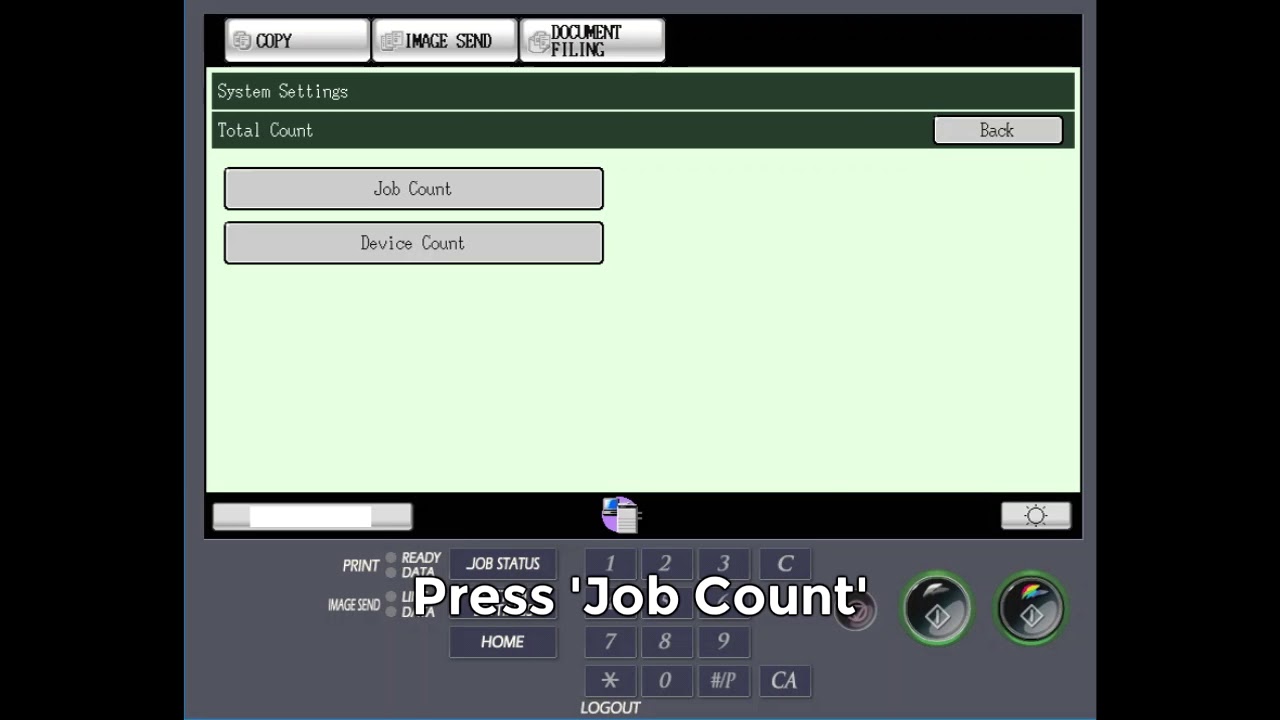 How To Check Meter Readings- Sharp MFP - 14/00/10/11 - YouTube