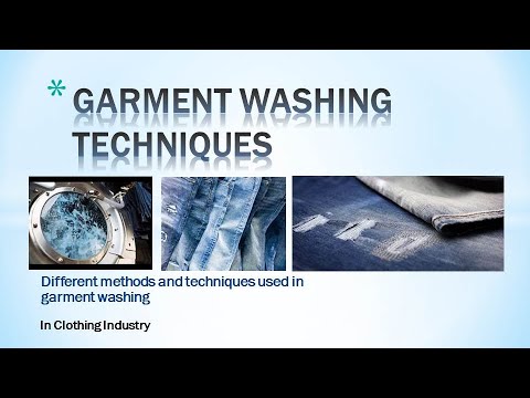 GARMENT WASHING TECHNIQUES - YouTube