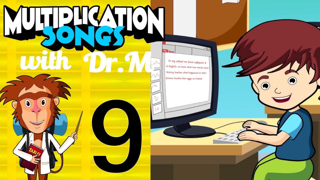 Multiplication Song 9 with Dr. M - Learning Subjects 9 | Muffin Songs ...