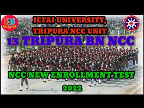 ICAFI UNIVERSITY TRIPURA NCC UNIT 1st year cdt enrollment 2022 #ncc # ...