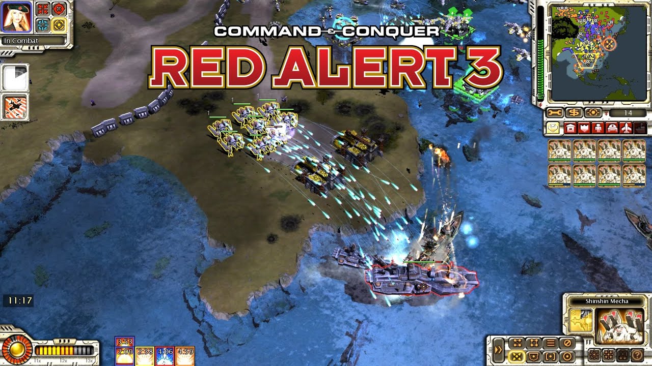 Command and Conquer Red Alert 3 Corona MOD Rising Sun Gameplay at PVE ...