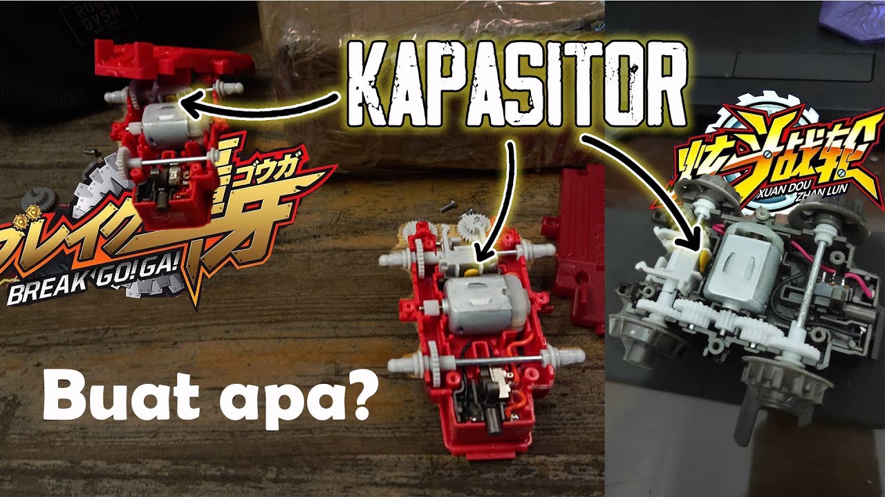 KAPASITOR DALAM MOTOR UNIT BREAK GO GA | Bandai dan Thunder Machines ...