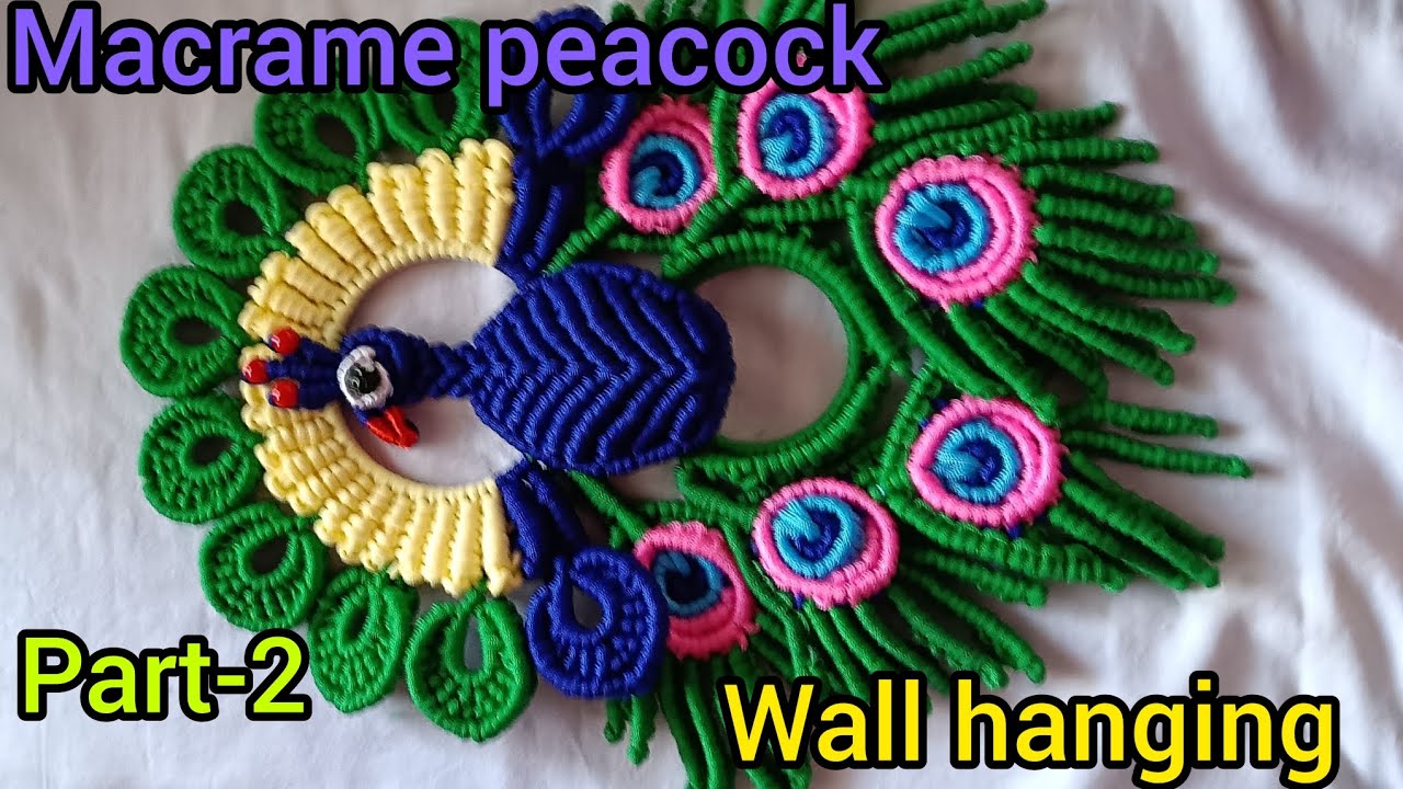 Macrame peacock wall hanging/macrame wall hanging#macrame - YouTube