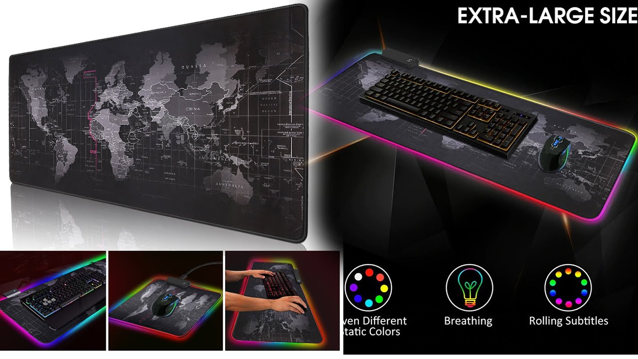 LINDO MOUSE PAD RGB, 70 X 30 CM - YouTube