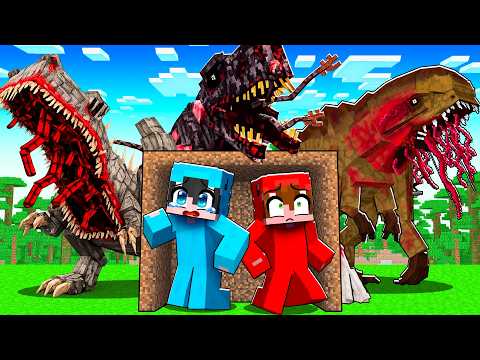 Sobrevivimos a Dinosaurios Parásitos de TERROR en Minecraft...