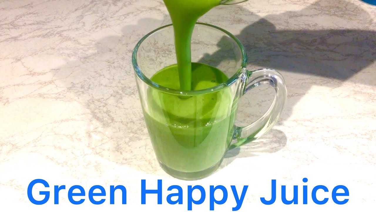 How to make Green Happy Juice - YouTube