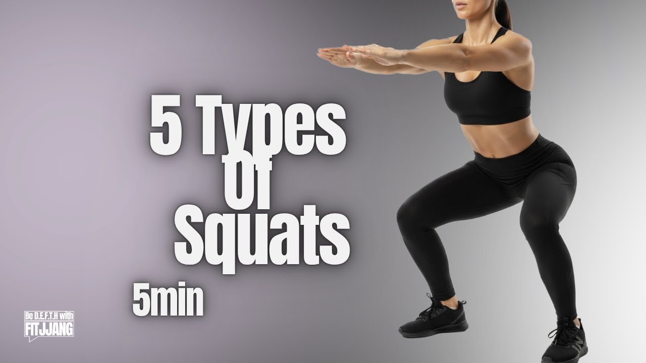 Day 6 | 5 Types of Squats for Stronger Legs & Glutes - YouTube