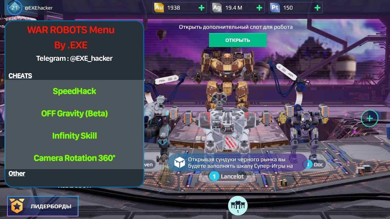 Mod Menu | War Robots (32bit/apk) - YouTube