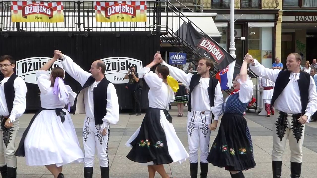 Slovak Music and Dances (Part 1) - FS „VÁH“ Púchov, Slovakia in Zagreb ...