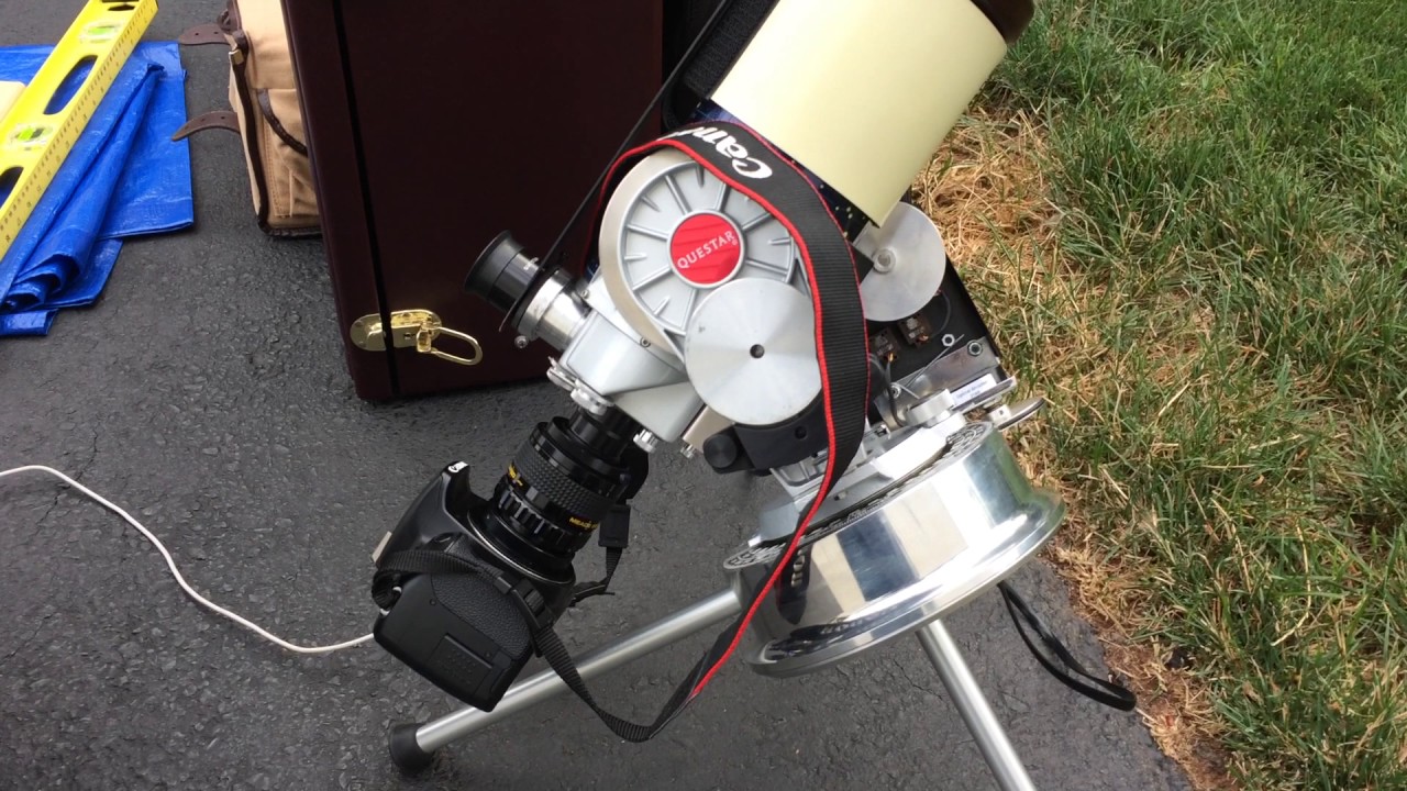 Questar setup for solar eclipse - YouTube