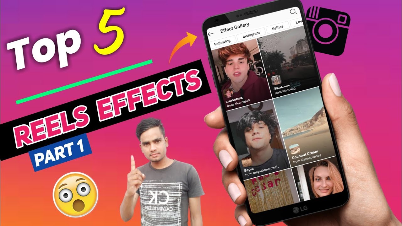 How To Apply Effects / Filter In Reels Video | Top 5 Best Instagram ...