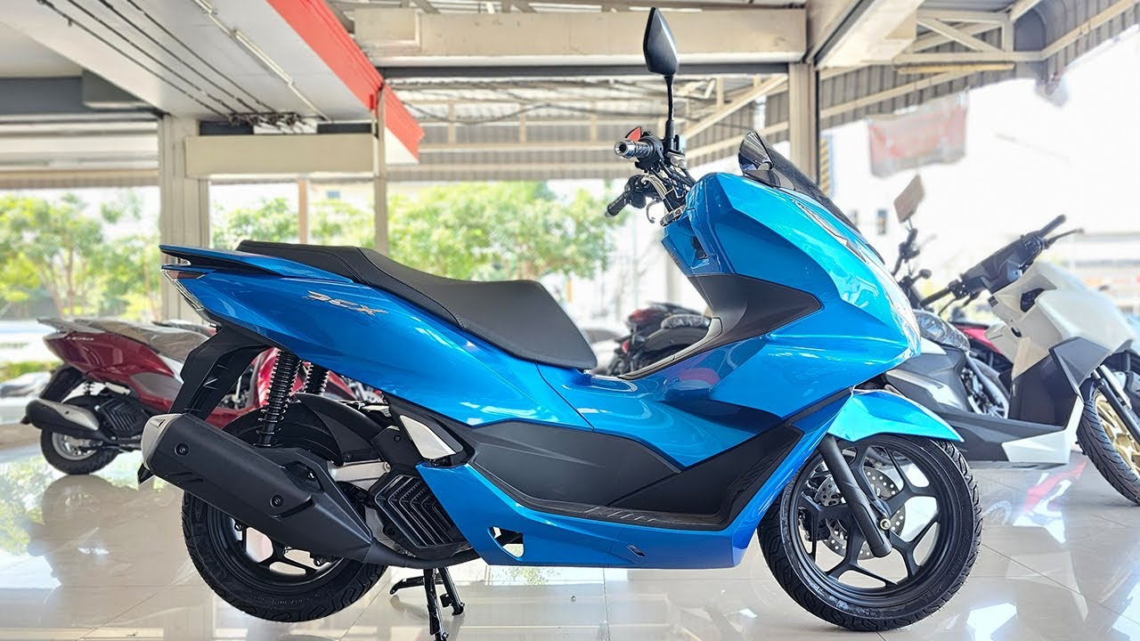 Honda PCX 160 Blue 2023 - YouTube