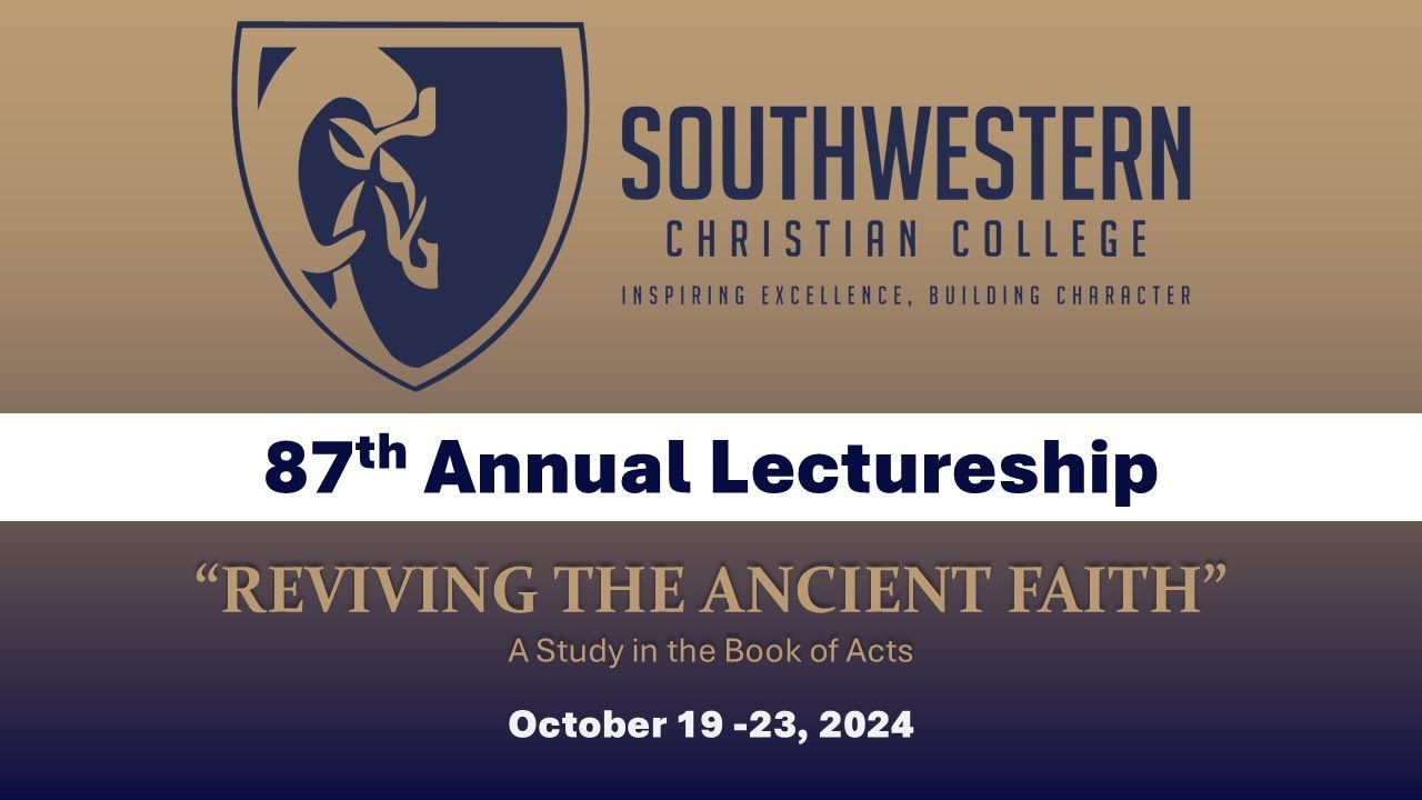SwCC 87th Lectureship - Wednesday Morning Session - YouTube