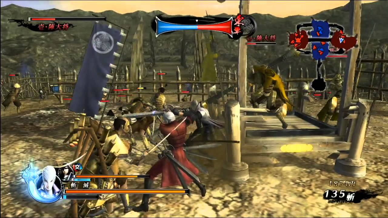 Sengoku BASARA 4 - Ishida Mitsunari gameplay (Tag Mode/Extreme) - YouTube