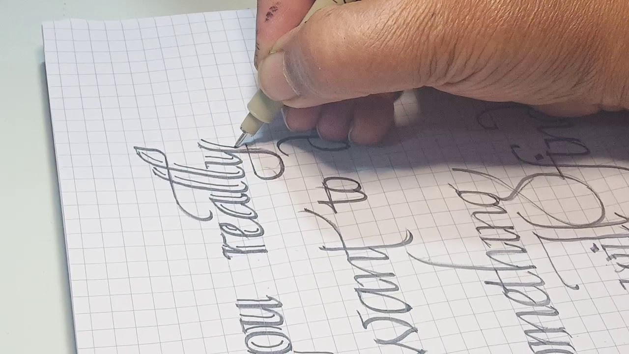 Calligraphy#basictips#demo - YouTube