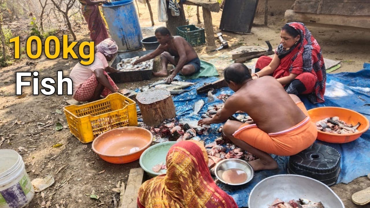 100 kg fish cutting my home - YouTube