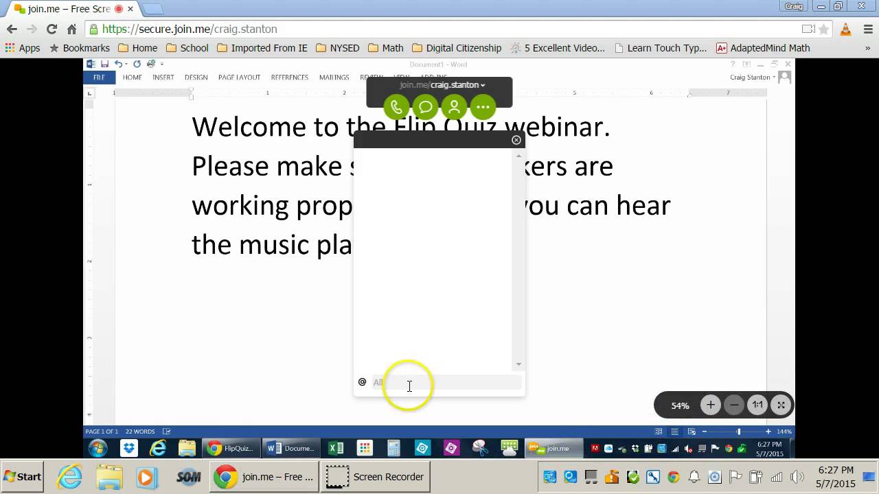 Join.me - how to participate in a join.me webinar - YouTube