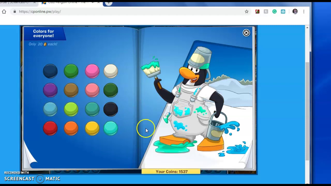 Club Penguin Online Colur vote 2019 jul 12 2019 - YouTube