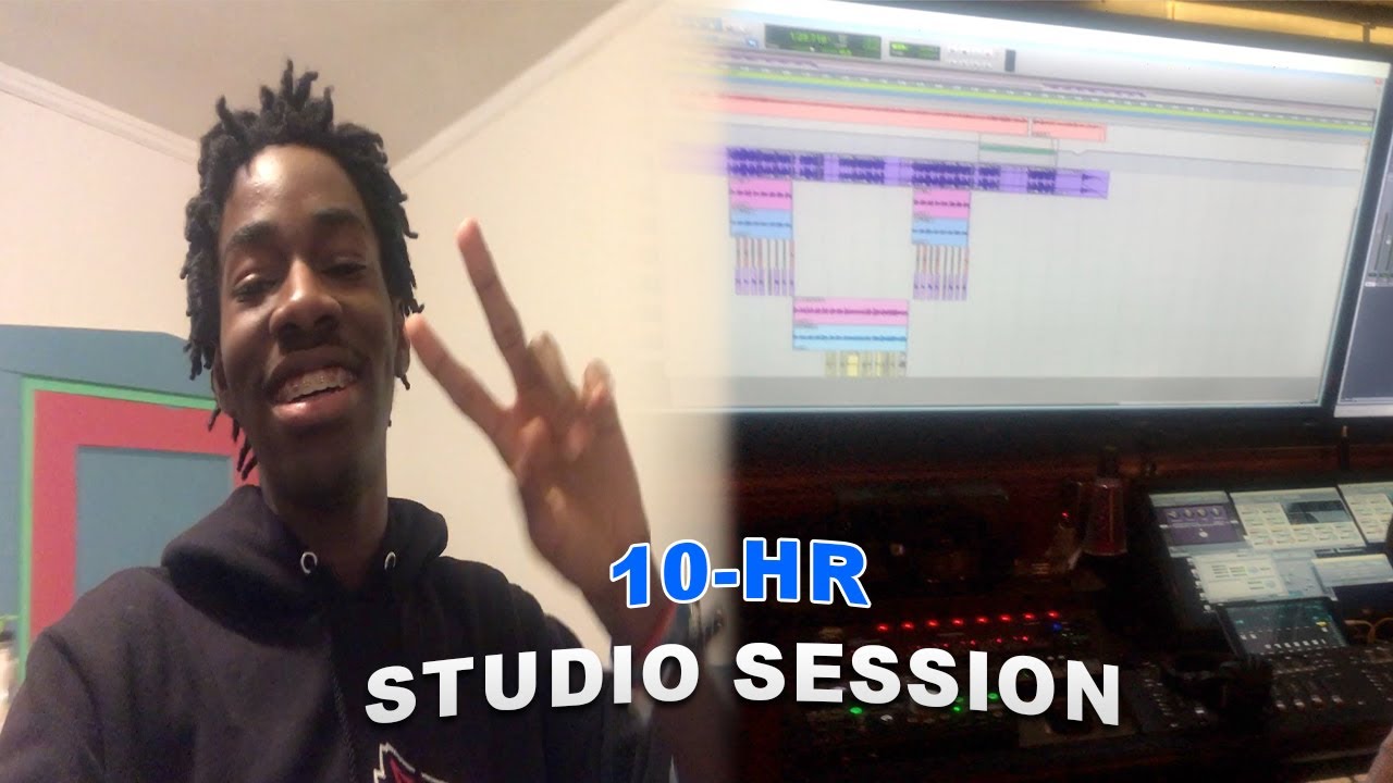 10-HOUR STUDIO SESSION!!! | VLOG #2 - YouTube