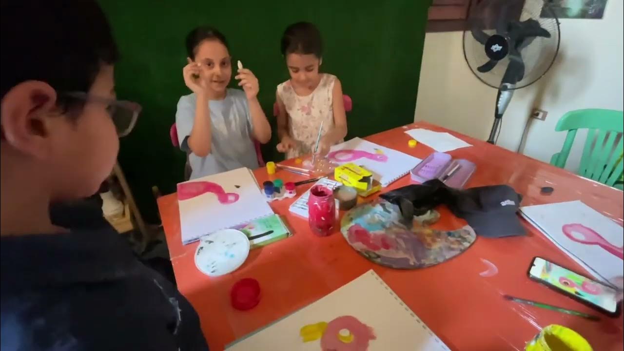 رسم ظل ونور والوان مائه من اكتر طالبه شاطرين Youtube