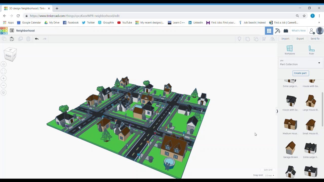 Tinkercad Neighborhood Design - Part 7 - YouTube