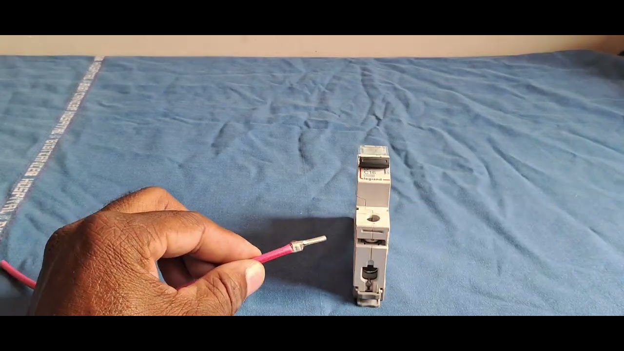Electrical cable 4,square mm pin type LUG MCB connction - YouTube
