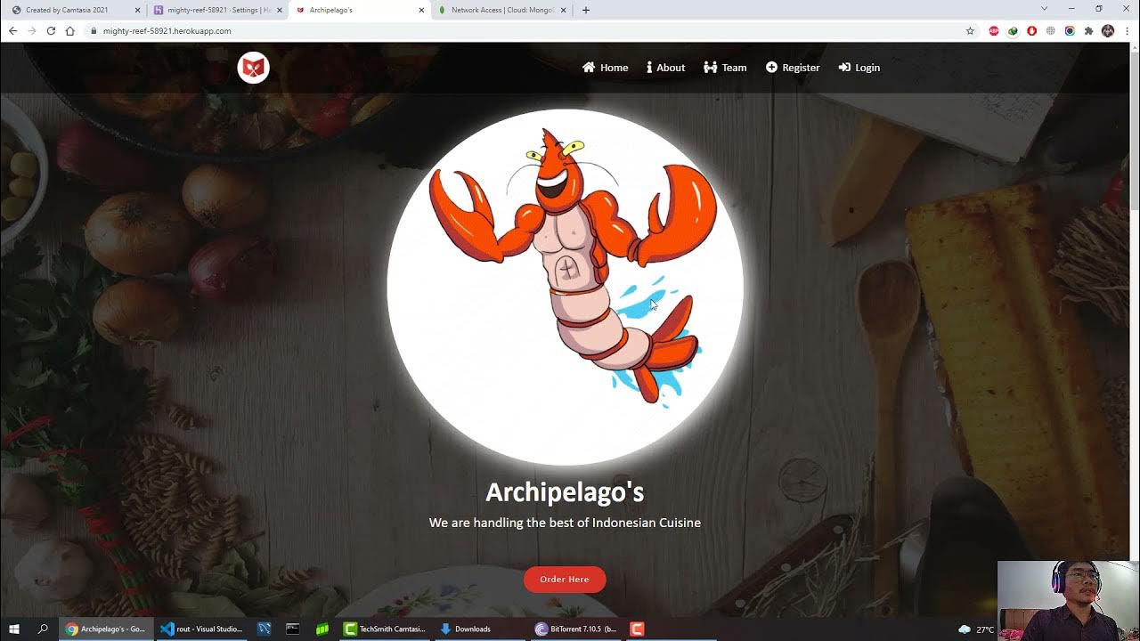 Simple restaurant application with ReactJS and Node JS (Archipelagos ...