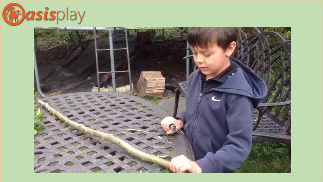 Craft Activity: Stick Whittling - YouTube