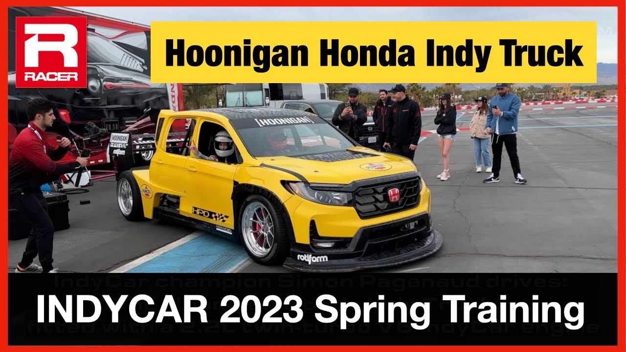 IndyCar Racer Simon Pagenaud Drives and Spins the Hoonigan Honda Indy ...
