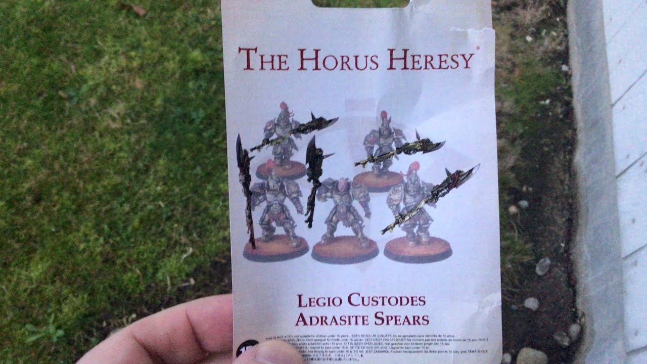 The Horus Heresy Legio Custodes Adrasite Spears Upgrade Kit - YouTube