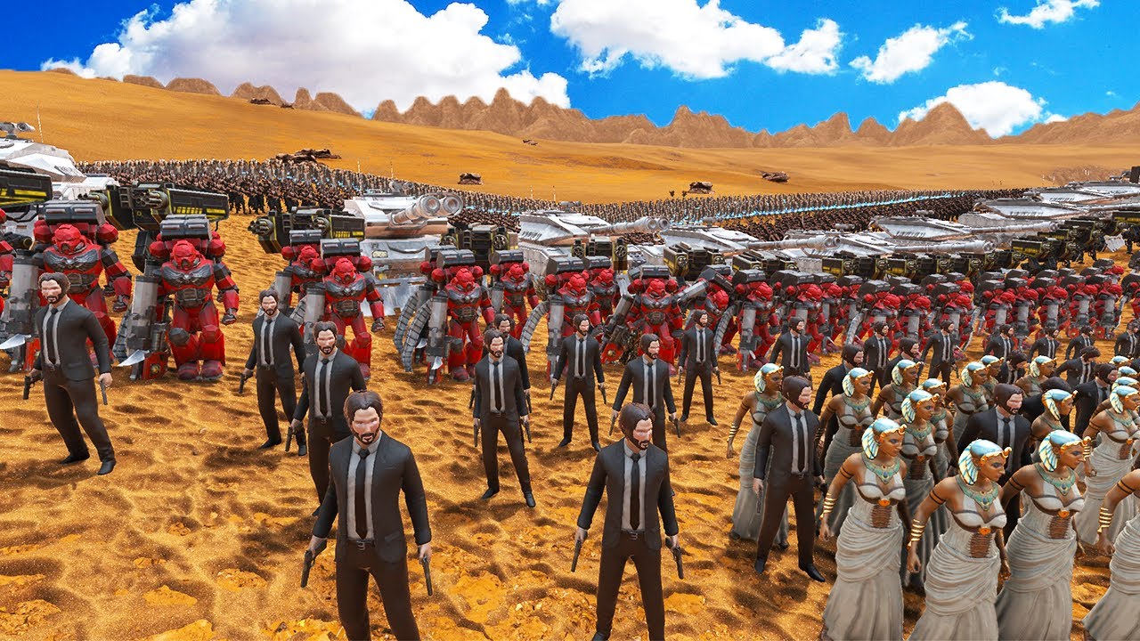 Blaster Tank, Rambo & John Wick Force vs 3.3 Million Monster Army ...