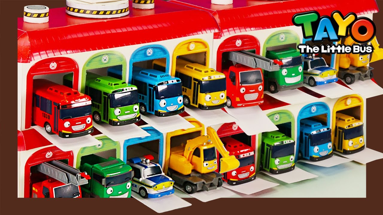 Tayo Toys Monster Police Cars l गैरेज में दस l कीचड़ भूत का हमला - YouTube