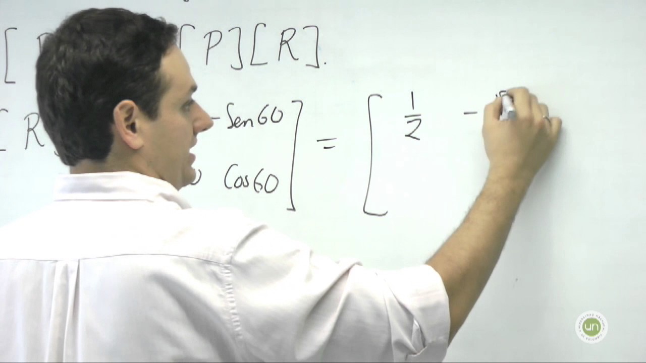 Matriz estándar de compuestas de transformaciones lineales - YouTube