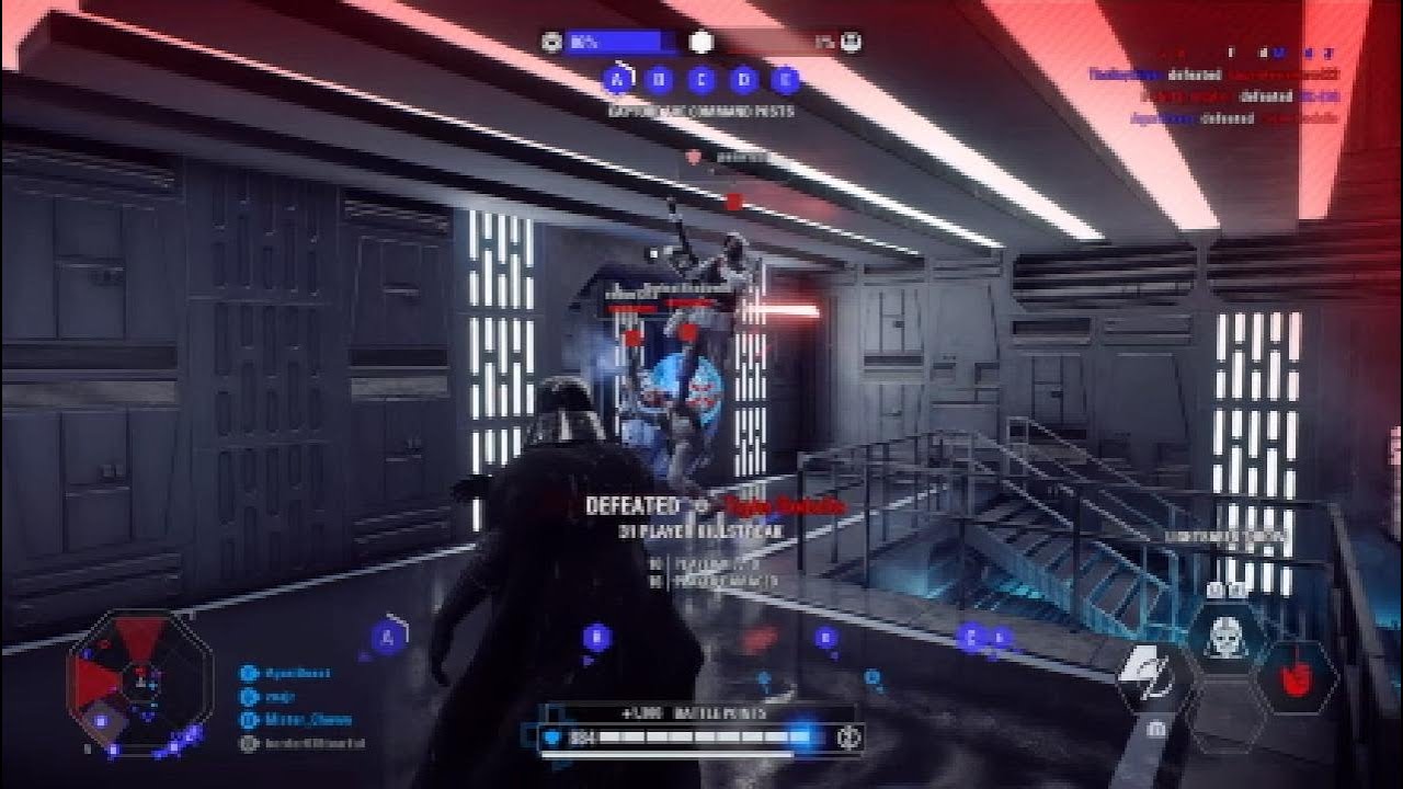 Star Wars: Rogue One Darth Vader Hallway Scene in Battlefront 2 - YouTube