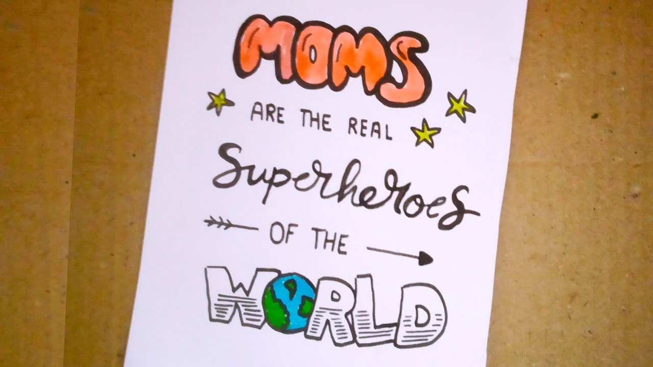 Mother's Day Card Making Ideas || Mothers Day Drawing - YouTube
