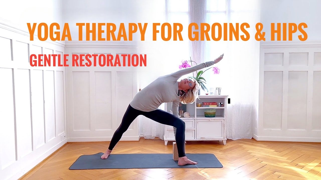 Yoga Therapy for Groins and Hips | 42 min | Intermediate Level | Cat de ...
