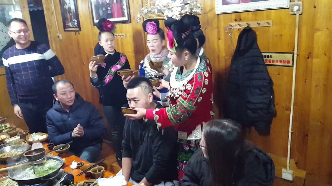 Lom zem heev! Hmong Rice Wine Waterfall Drink - YouTube